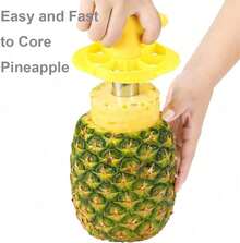SameTech Easy Kitchen Tool Stainless Steel Fruit Pineapple Peeler Corer ...