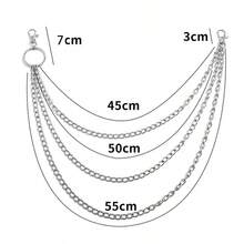 Unisex Gothic Punk Multi-Layer Metal Pants Chain, Y2K Waist Chain ...