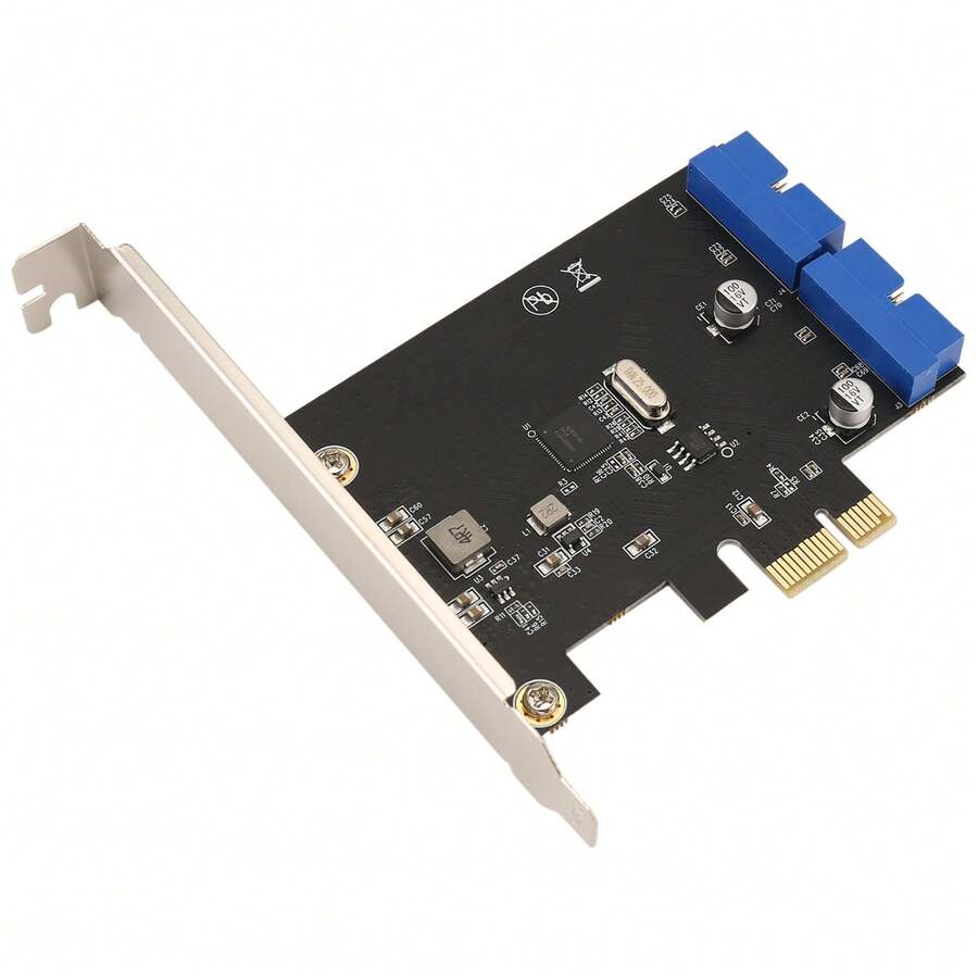 PCI Express USB 3.0 19 Pin Expansion Card PCIE 1X To 2 Ports USB 3 19 ...