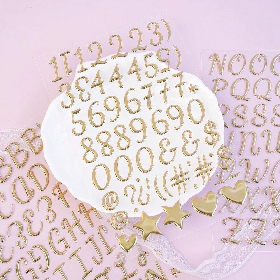3pcs 3D Letter Stickers, Bubble Stickers, Suitable For Decorating ...