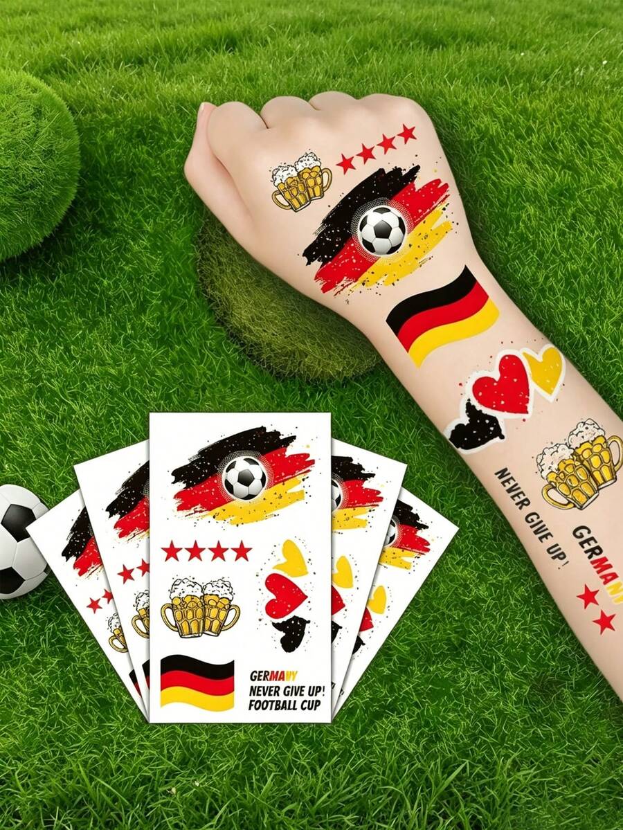 1/10 Sets Fun German Theme Temporary Tattoo Stickers | Super Cute ...