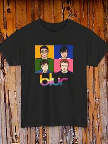Blur English Rock Band Logo Tee | Music Shirt | SHEIN UK