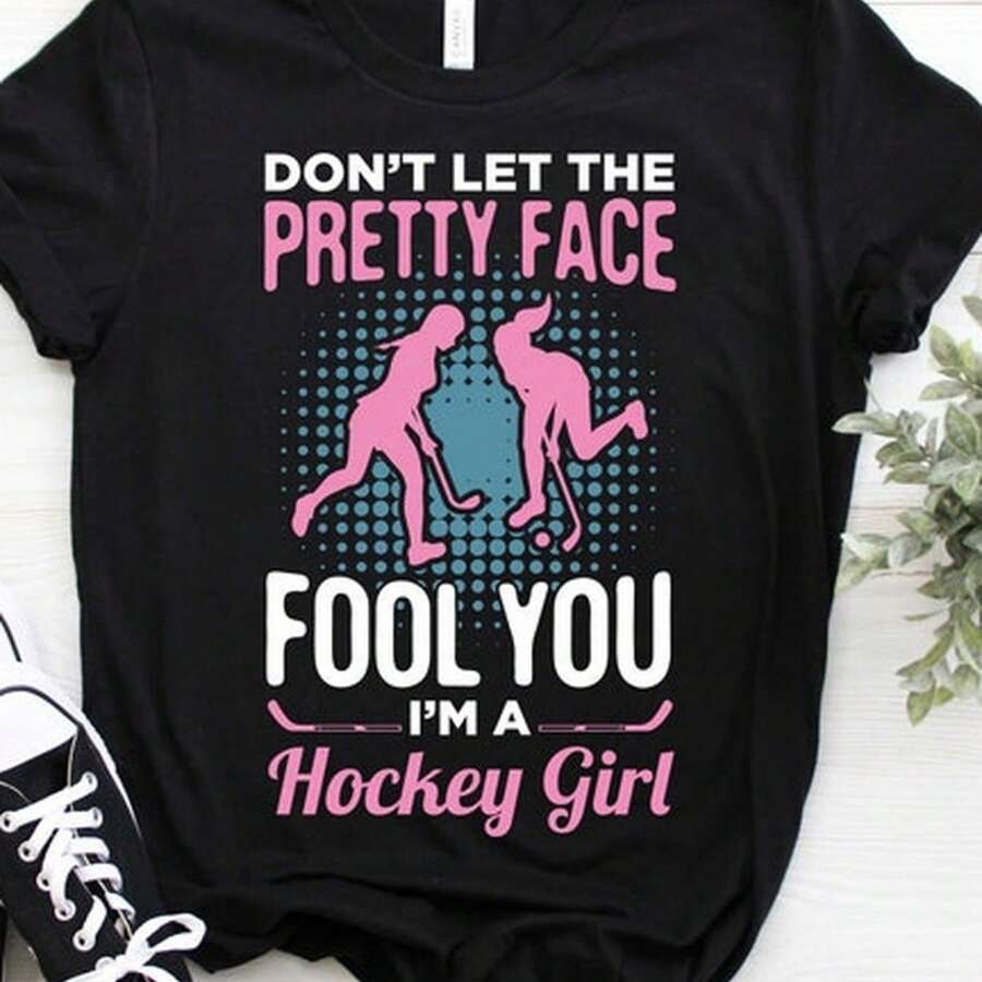 Ice Hockey Gir1l Sport Game Goaltender Player Vintage A1pparel Custom ...