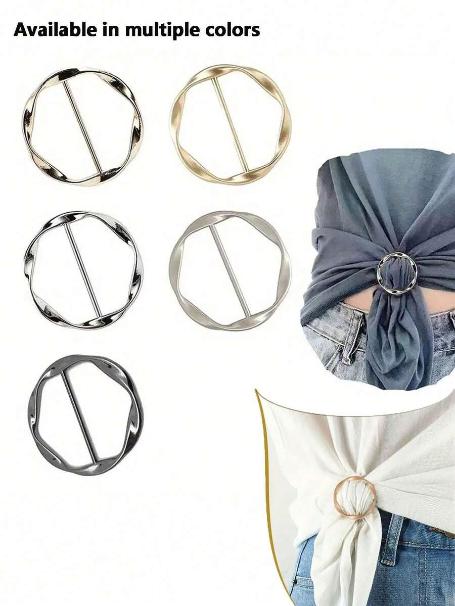 5/1 Peça Fivela Redonda Multifuncional - Acessório de Roupa Versátil e ...