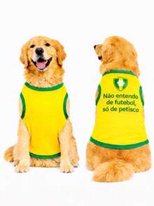 Tank Top, Pet Clothing, Dog, Cat, World Cup Theme, Brazil Phrases ...