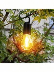 Lâmpada Led Solar Recarregável Para Acampamento Iluminação Ajustável ...