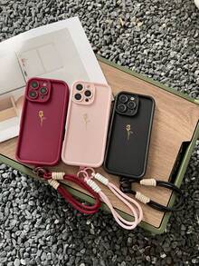 1pc 2026's Latest Hot-Selling Gold Rose Flower Mobile Phone Case ...