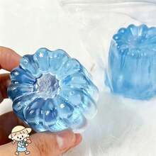 Ice Blue Pudding Squishy Toy, Soft Translucent Super Soft Stress Relief ...