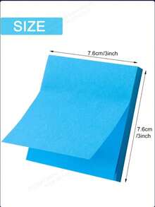600pcs 3in X 3in Vintage Color Self-Adhesive Sticky Notes, Suitable For ...