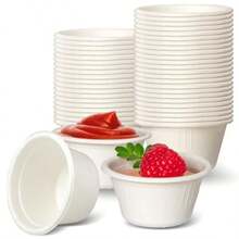 [100 Pack] 2 Oz Comtable Disable Condiment And Sample Cups, Bioradable ...