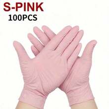 100 Pieces Of Household Nitrile Gloves, Disposable Household Cleaning ...