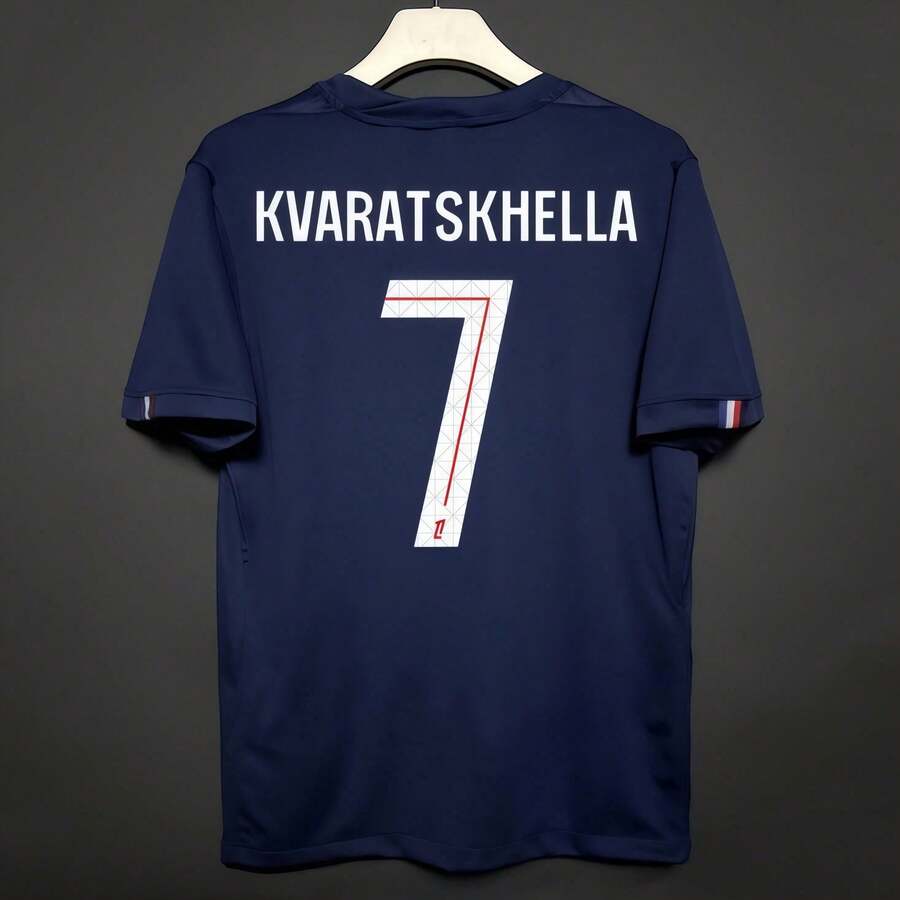 Paris Saint-Germain Khvicha Kvaratskhelia # 7 Home Jersey 2025/26 ...
