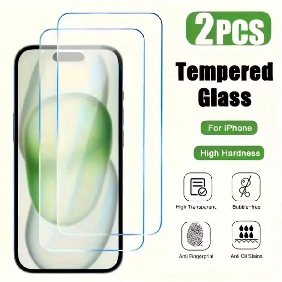 2pcs High Definition Tempered Glass Screen Protector, Anti-Scratch ...