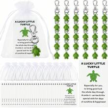 Landical Travel Turtle Keychain Bulk Pack, Lucky Little Turtle Keychain ...