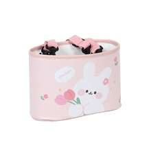 Cartoon Bear Car Trash Can Leather Printing Car Storage Bucket Hanging ...