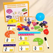 Jogo de Tabuleiro de Frações STEM - Brinquedo Educativo Interativo ...