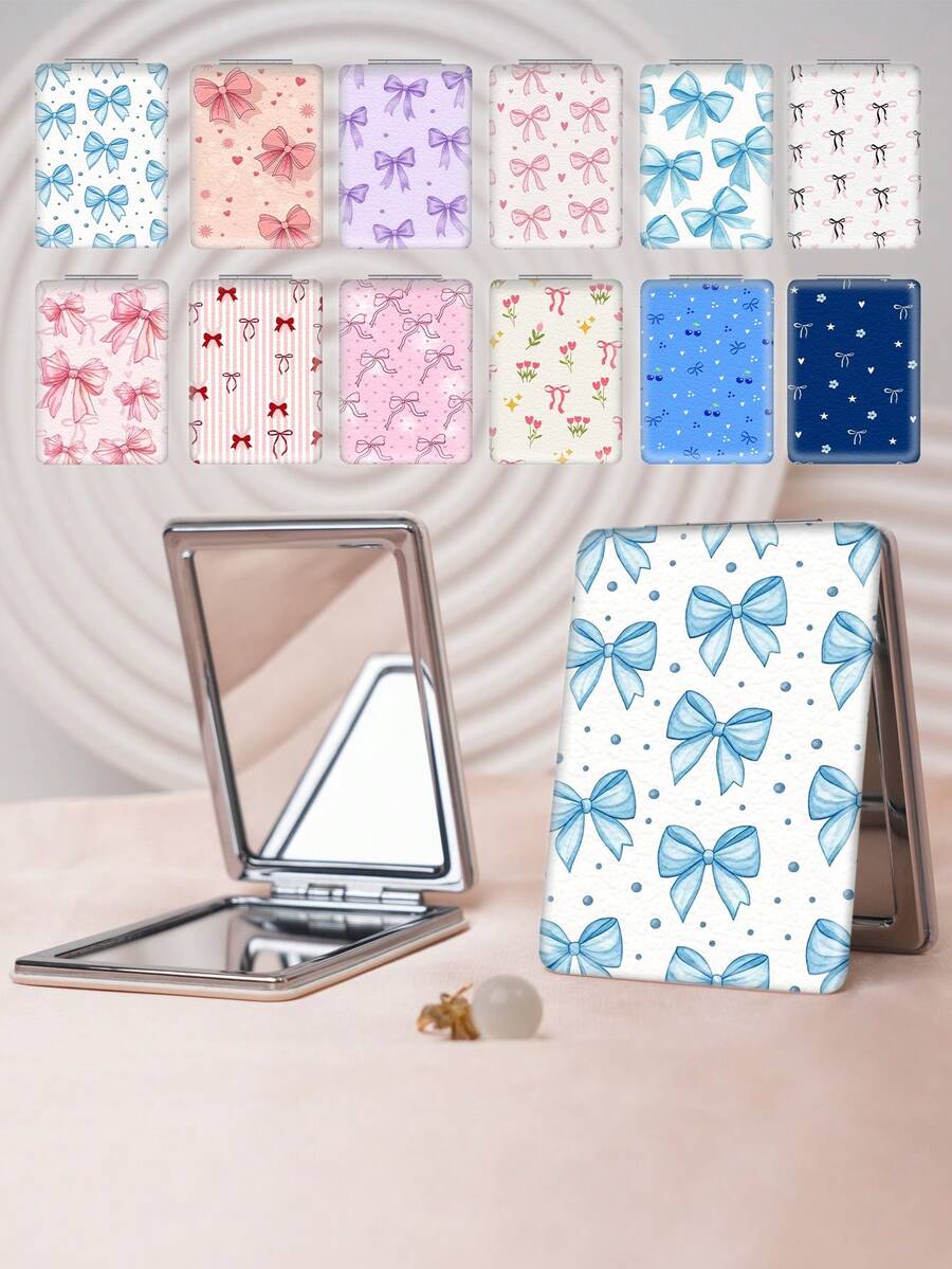 1PC Millennium Y2K Style Sweet Series Portable Vanity Mirror, Foldable ...