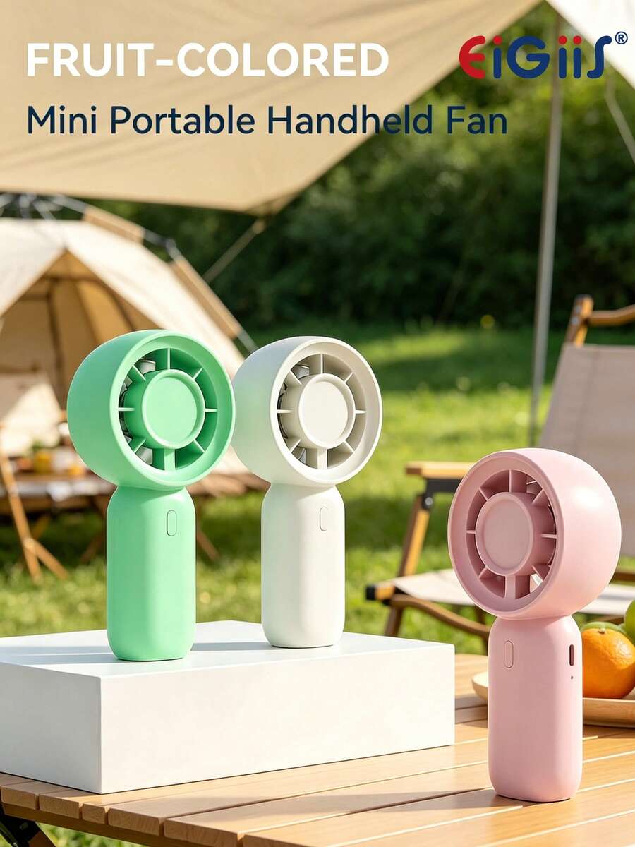 EIGIIS Mini Portable Fan, 3-Speed Powerful Handheld Fan, USB ...