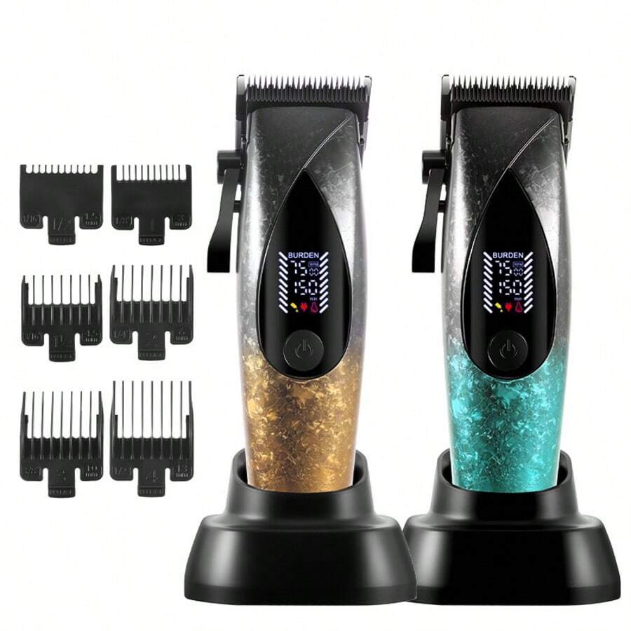 Hatteker 1pc Portable Adjustable Speed Hair Clipper With LCD Digital ...