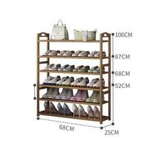 Bamboo Shoe Rack Storage Organizer Wooden Shelf Stand Shelves/4/ Layers ...