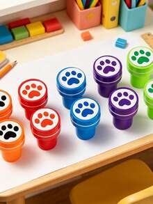 3/12/24/36/50pcs Self-Inking Dog Stamps, Small Colorful Stamp Set ...