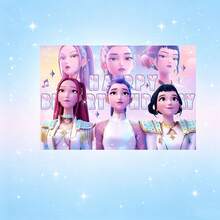 1pc Cartoon Character K-Pop Backdrop, Random Design Party Decor ...