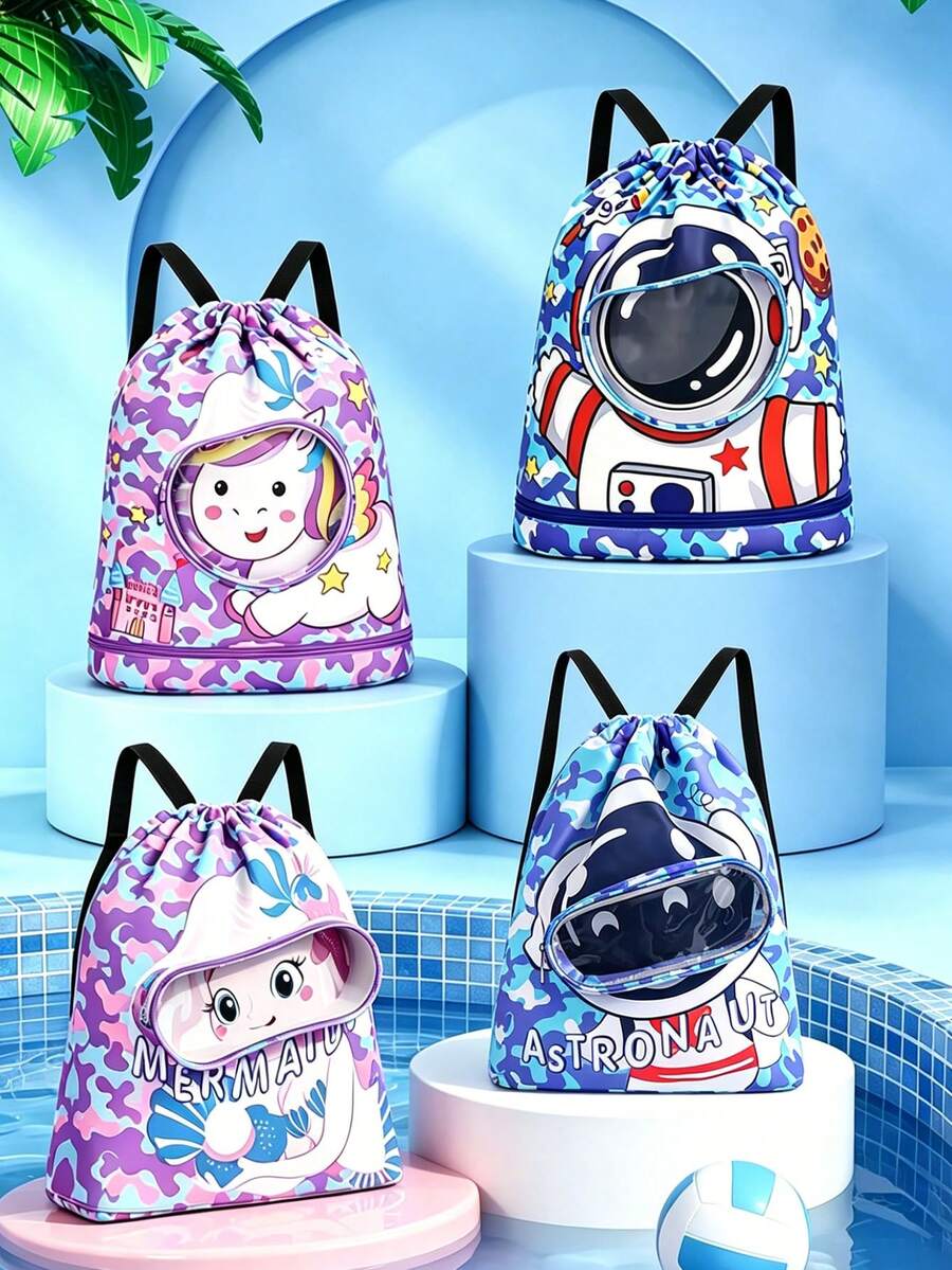 Swimming Bag For Boy And Girl, Dry And Wet Separation Clothes Storage ...