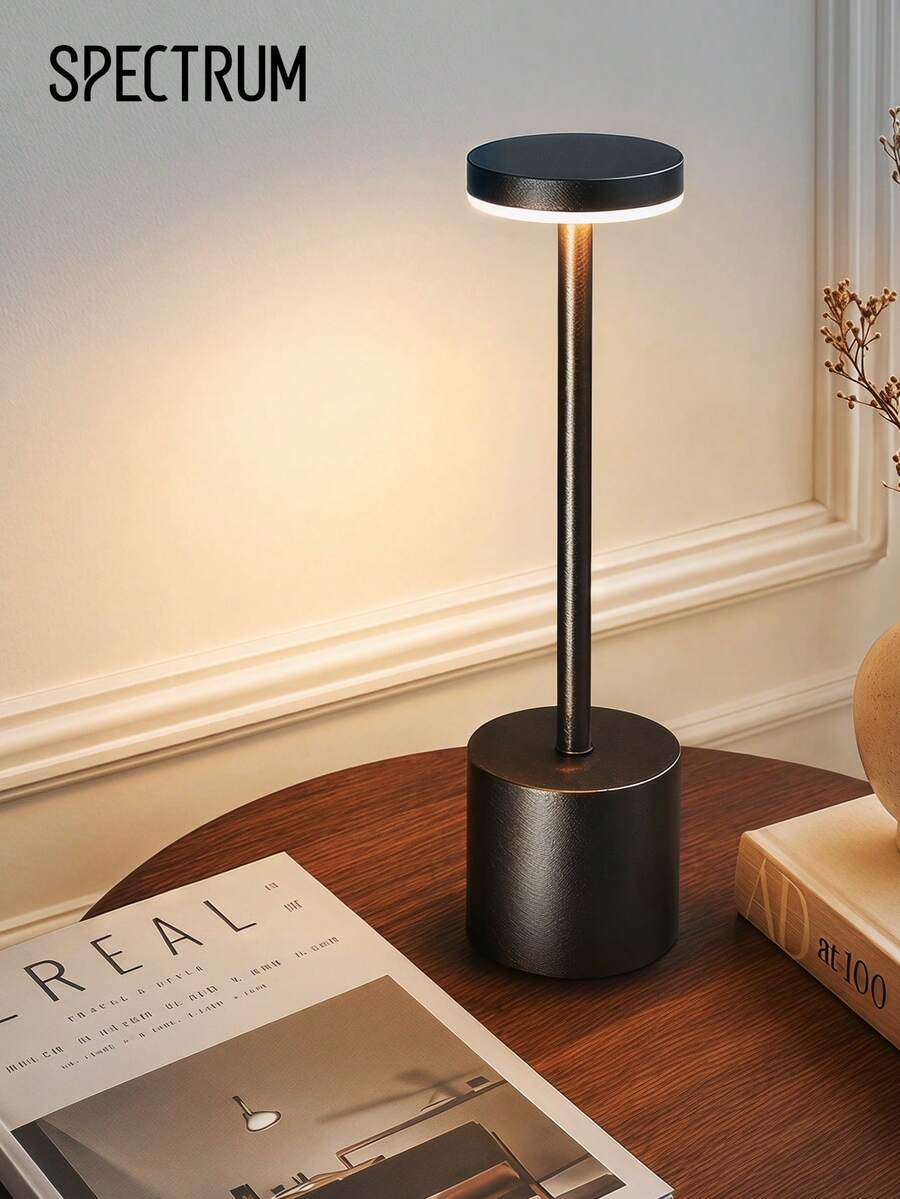 Cordless LED Table Lamp, Rechargeable Minimalist Desk Lamp, Dimmable ...