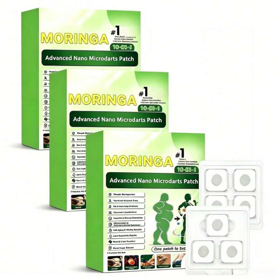 Moringa Patch, 2026 New Moringa 10-In-1 Nano Microdarts Patch, Natural ...