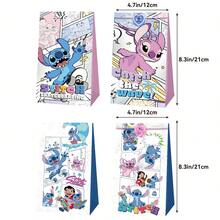 Disney 24pcs Stitch Gift Bag Set, Cartoon Theme Party Supplies Set ...