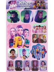 New 12pcs K-Pop Cartoon Stickers Anime Character Demon Rumi Pop Hunter ...