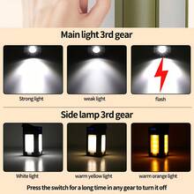 Portable Camping Atmosphere Light, Solar Powered Rechargeable ...