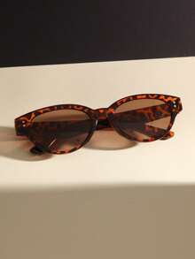 1 Pair Unisex Retro Hip-Hop Decorative Cat Eye Oval Bohemian Style ...