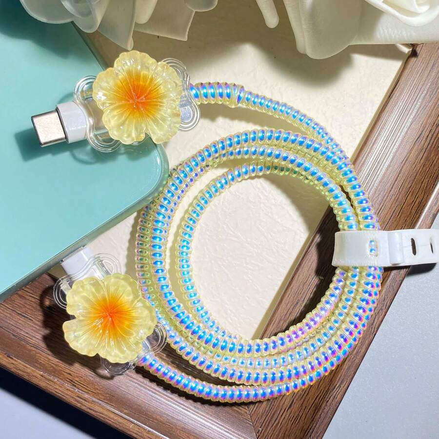 Cable Protectors For Type-C, Mobile Phone Transmission Cable Anti-Break ...