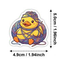 50pcs Cute Funny Yellow Duck Stickers, Unique Shapes, Non-Repeating ...