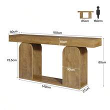 Tribesigns Farmhouse Wood Console Table, 70.9-Inch Entryway Accent ...