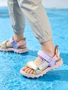 Children's Summer Open Toe Easy Hook And Loop Outdoor Beach Swimming ...