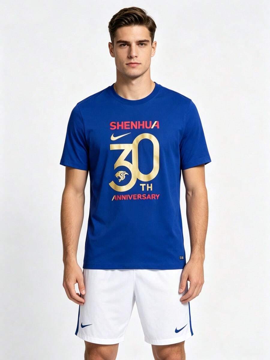 Nike Men's Soccer T-Shirt, Stylish Letter And Number Casual Retro ...