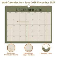 Calendar 2026-2027 - 19 Monts Calendar From June 2026 To December 2027 ...