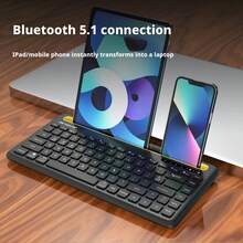 Rechargeable Bluetooth Wireless Keyboard With Card Slot – Silent Office ...