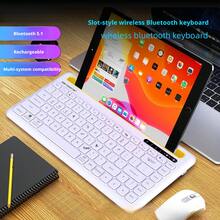 Rechargeable Bluetooth Wireless Keyboard With Card Slot – Silent Office ...