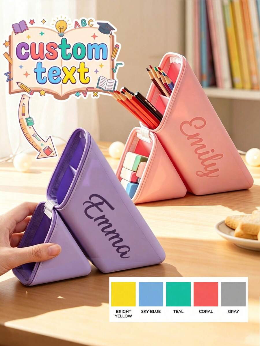 1pc Custom Name Pencil Case With Personalized Name Printing. Featuring ...