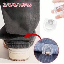 2/5/8/15Pcs No-Sew No-Nail Pant Leg Fixing Clips, Pants Shortening Tool ...
