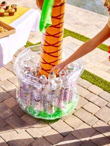 60 Inch Inflatable Palm Tree Ice Bucket, Tropical Hawaiian Luau Style ...