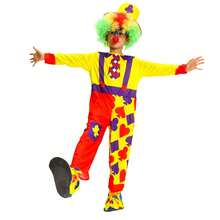 Halloween Costumes For Child Kids Boys Circus Clown Jester Purim ...