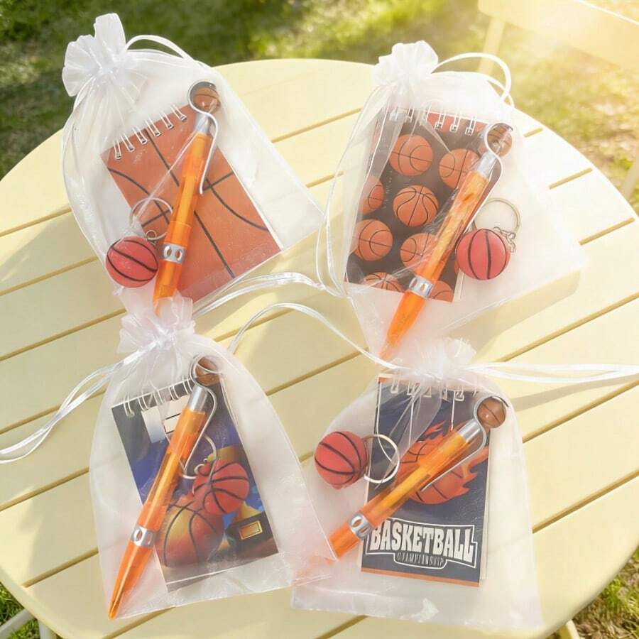 Gift For Her/Him 16pcs/4 Sets Basketball Theme Stationery Gift Box ...