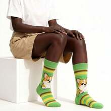 1 Pair Unisex Mid-Calf Socks, Soft Comfortable Moisture-Wicking ...