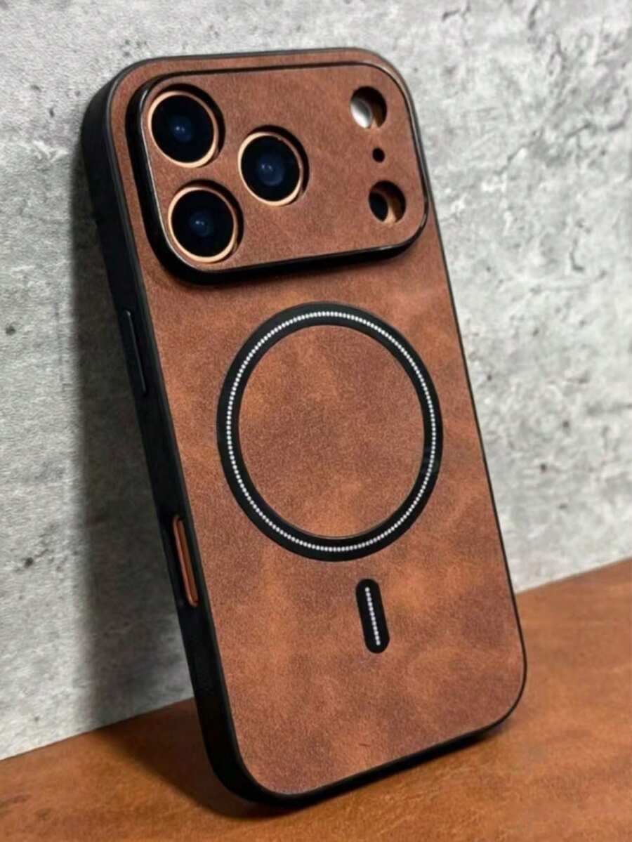 New Luxury Faux Leather Shockproof Magnetic Phone Case For IPhone 17 ...