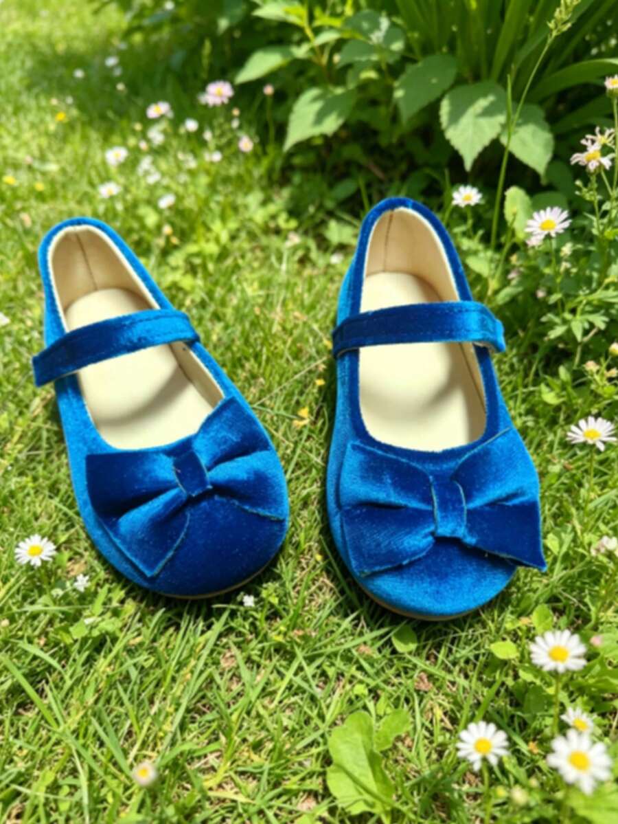 1 Pair Baby Girls' Hook And Loop Colorful Shoes, Suitable For Spring ...