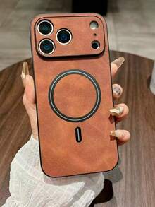 New Luxury Faux Leather Shockproof Magnetic Phone Case For IPhone 17 ...